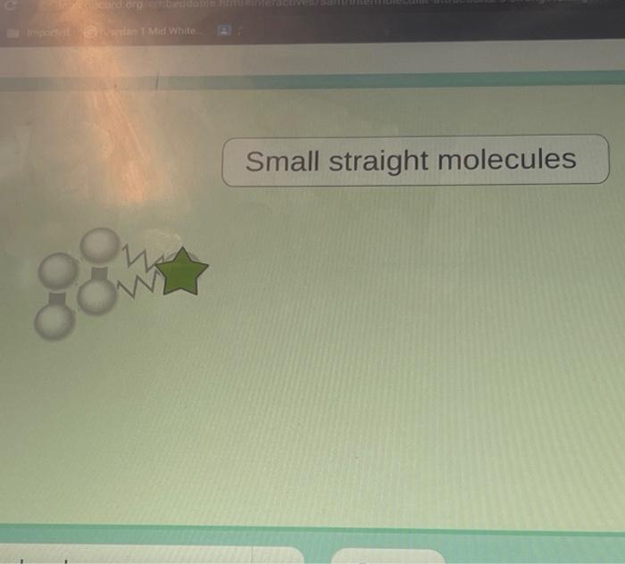Solved Compare small molecules to large molecules-which ones | Chegg.com