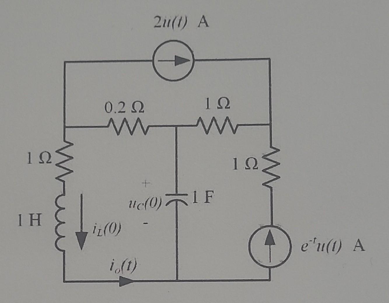 Solved 1. Draw s-domain equivalent for the circuit given in | Chegg.com