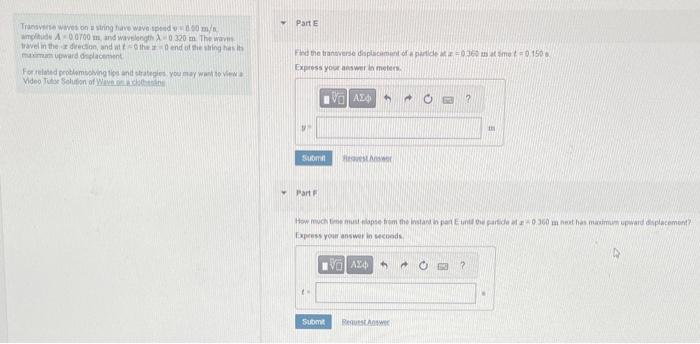 Solved Transverse waves on a string have wave speed v=800 | Chegg.com