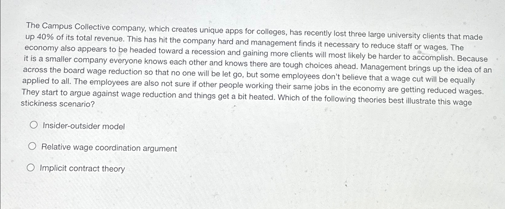 Solved The Campus Collective company, which creates unique | Chegg.com