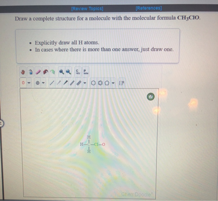 Solved [References Review Topics] Draw a complete structure | Chegg.com