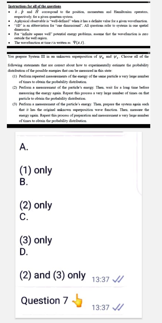 Solved Instructions for all of the questions A physical | Chegg.com