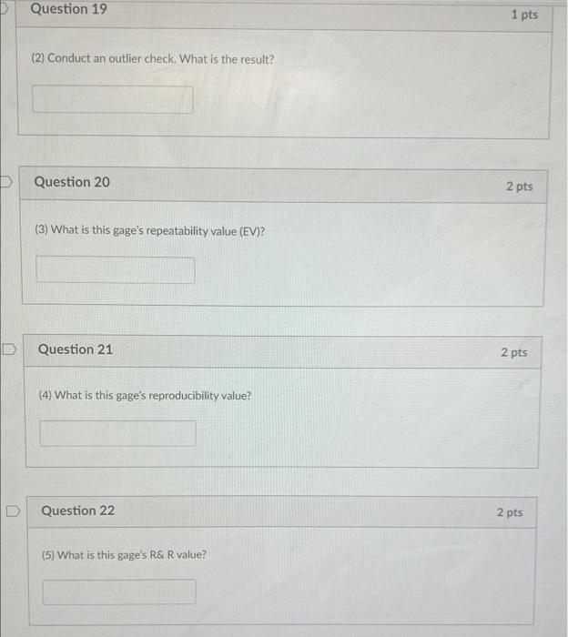 Solved Given the following data from a gage capability | Chegg.com