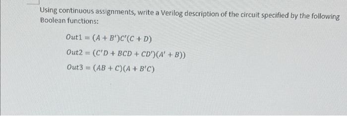 Solved Csc 215 Computer Fundamentals Verilog Hdl 