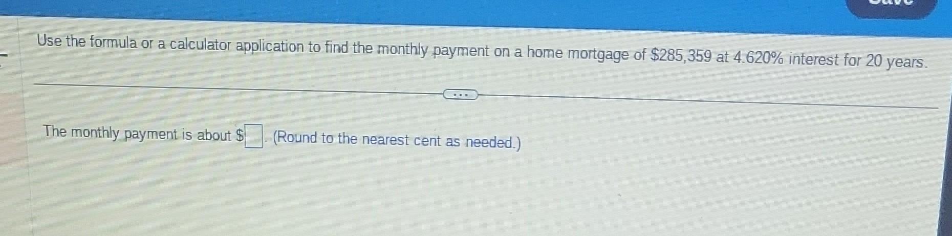 Solved Use the formula or a calculator application to find | Chegg.com