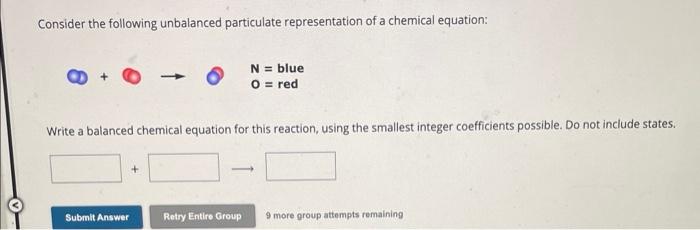 Solved Consider the following unbalanced particulate | Chegg.com