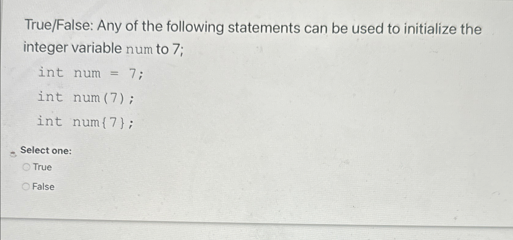 Solved Truefalse Any Of The Following Statements Can Be 