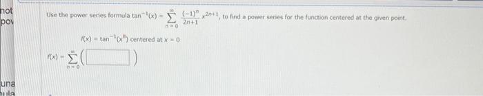 Solved Use the power senies formula for ln(1−x)=∑n=1∞n−1xn, | Chegg.com