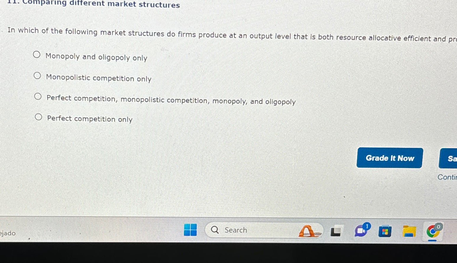 Solved different market structuresIn which of the following | Chegg.com