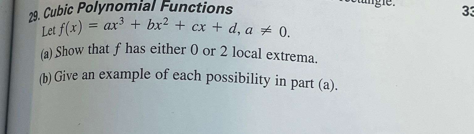 Solved Cubic Polynomial FunctionsLet | Chegg.com