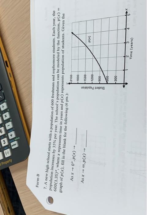 Solved CS Property (-) enter Form B 7. A new high school | Chegg.com
