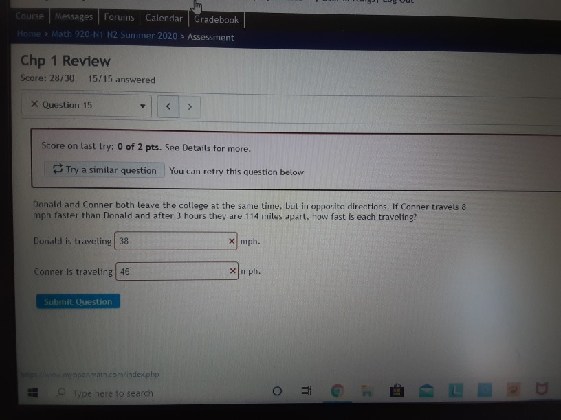 Solved Course Messages Forums Calendar Gradebook Home > Math | Chegg.com