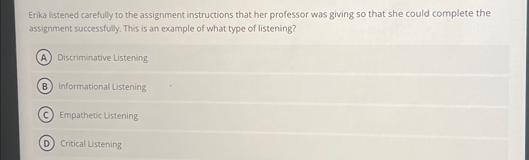 Solved Erika listened carefully to the assignment | Chegg.com