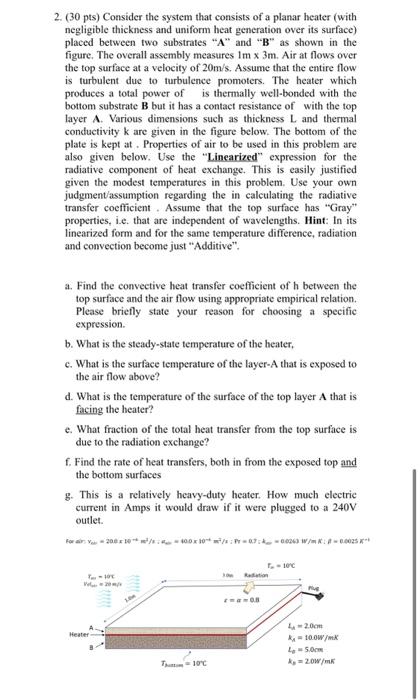 Solved 2. (30 pts) Consider the system that consists of a | Chegg.com