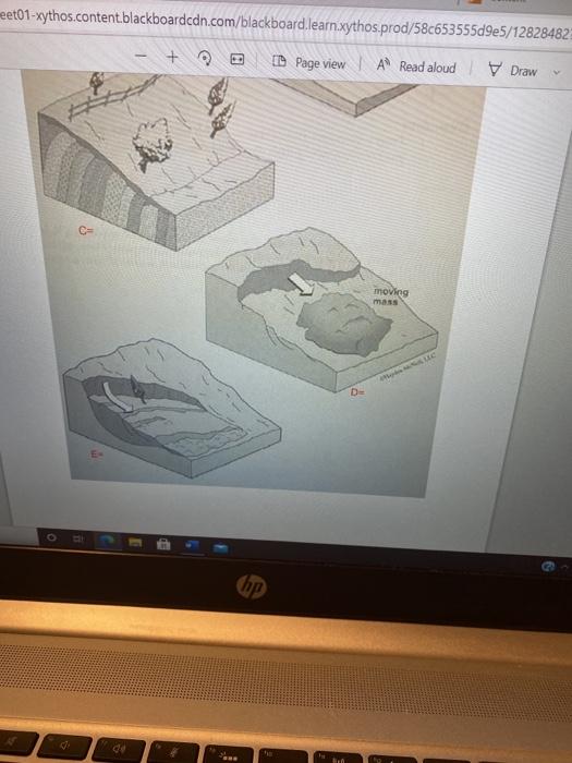 c IL Page view l A Read aloud Draw Mass Wasting | Chegg.com