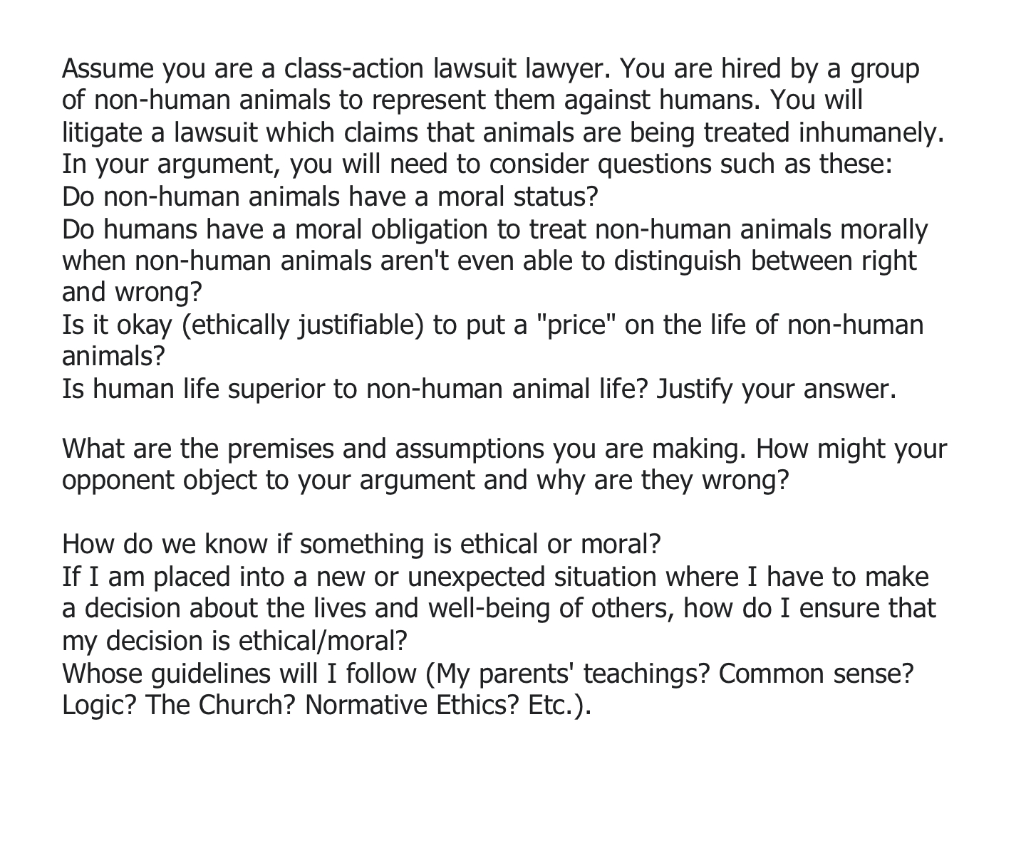 Solved Assume you are a class-action lawsuit lawyer. You are | Chegg.com