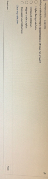 Solved Multiple Choice 3.6 ﻿pointsWhich of the following is | Chegg.com