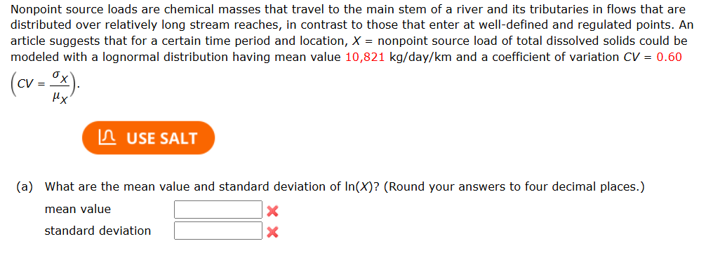Solved (a) ﻿What are the mean value and standard deviation | Chegg.com