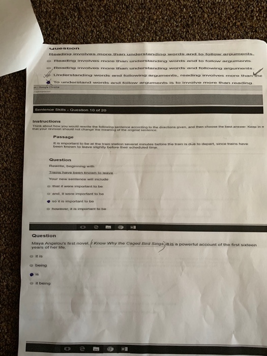 Solved uuestuon Reading involves more than understanding | Chegg.com