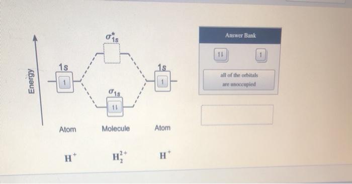 Solved Construct The Molecular Orbital Diagram For H If