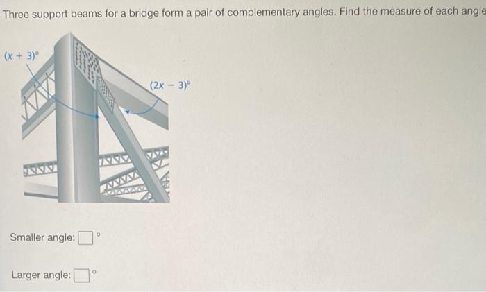 Solved Three support beams for a bridge form a pair of | Chegg.com