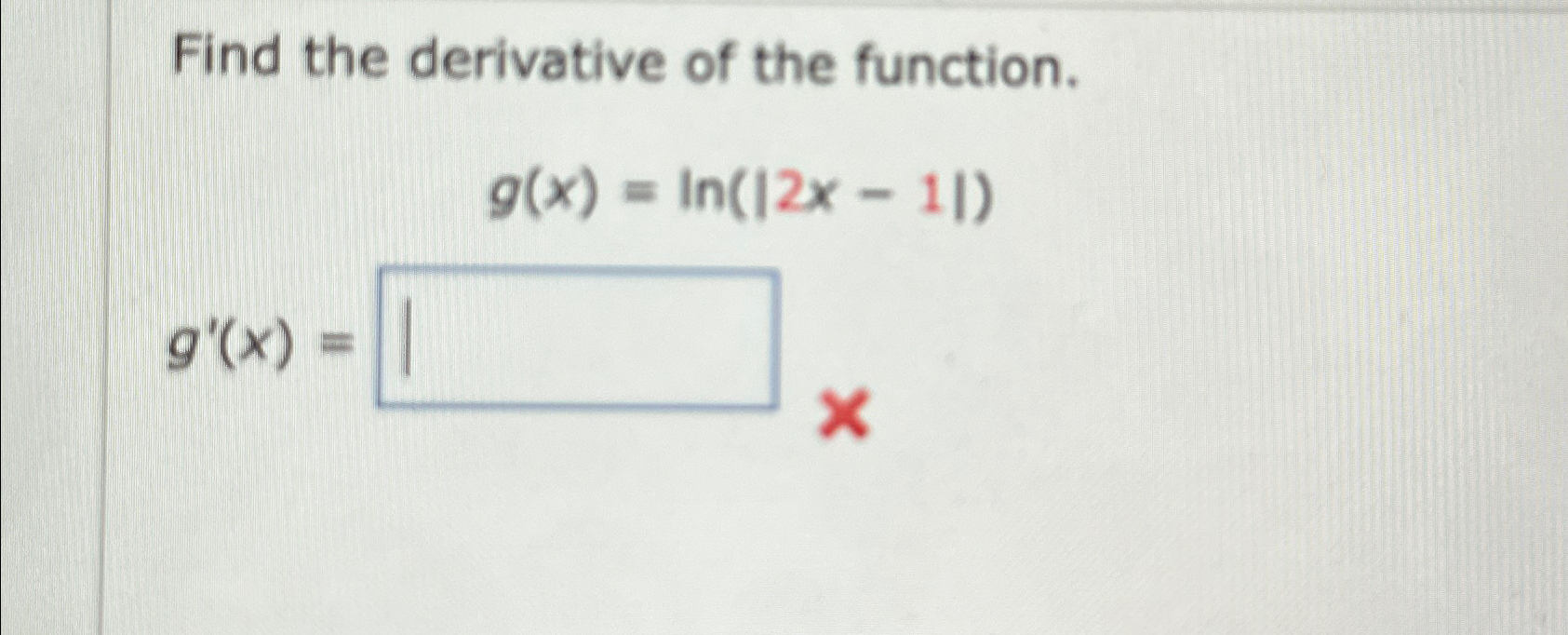 Solved Find the derivative of the | Chegg.com