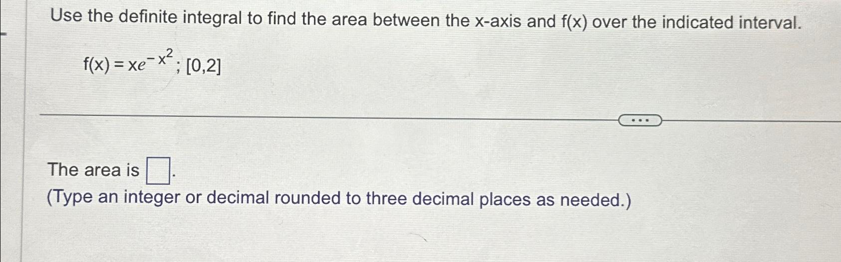 Solved Use the definite integral to find the area between | Chegg.com