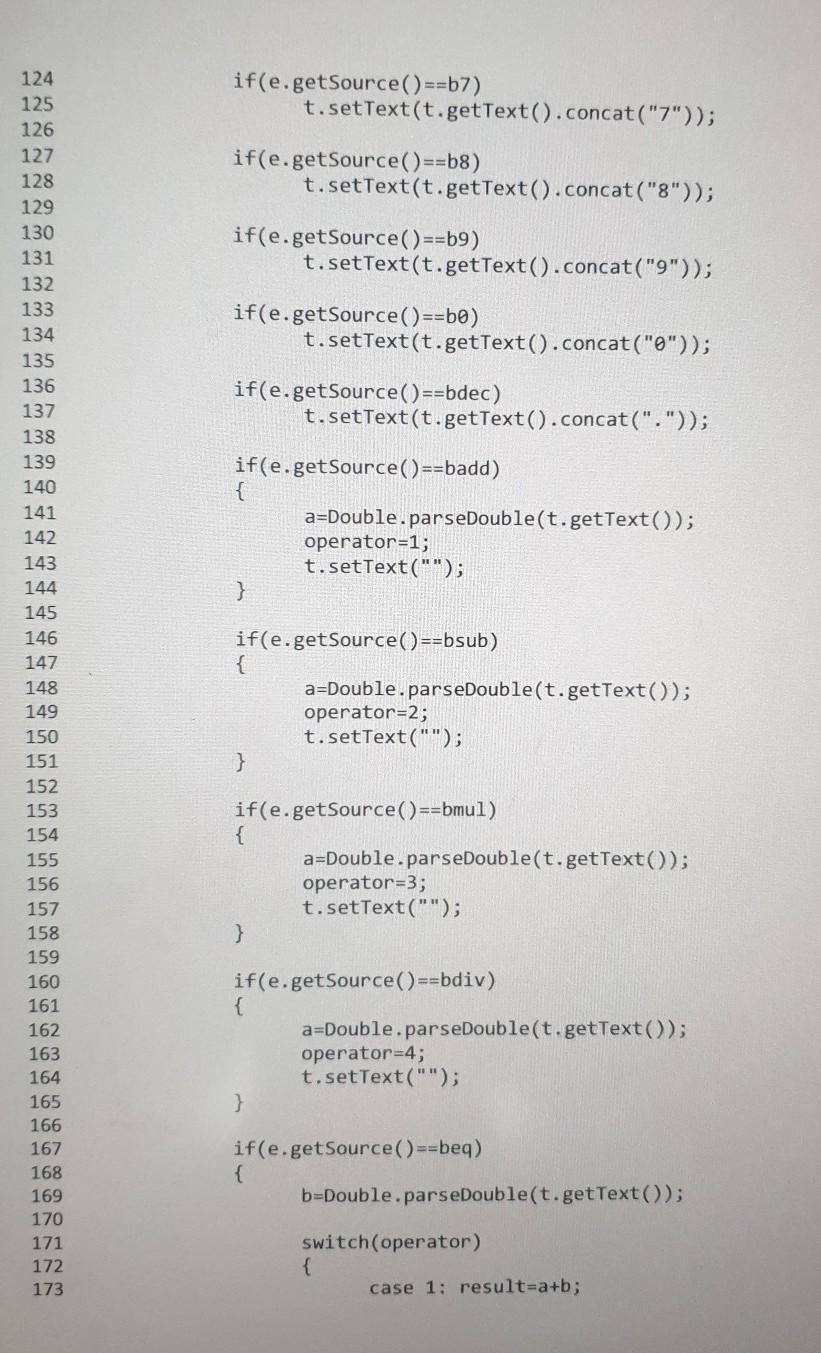Solved Use Umls Of Actionlistener Jframe And A Code Of A 4712