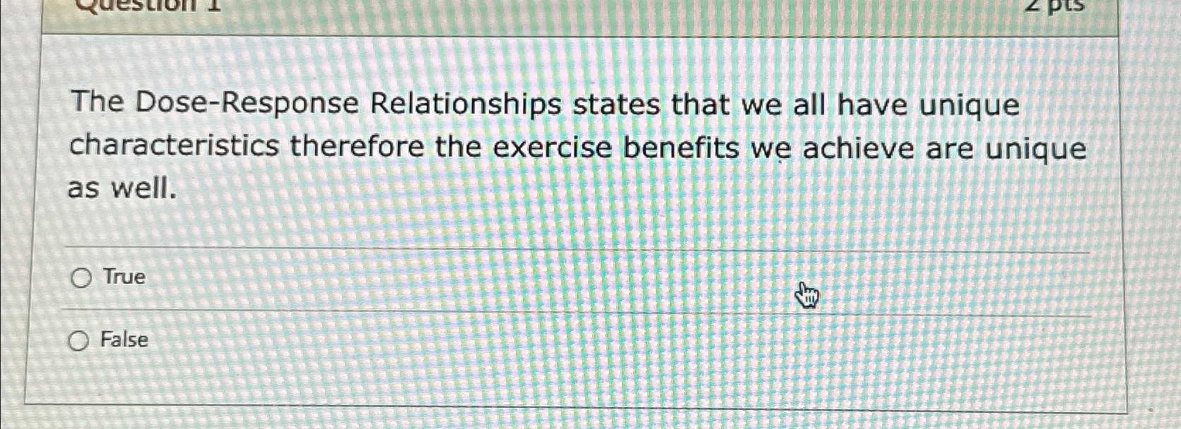 Solved The Dose-Response Relationships states that we all | Chegg.com
