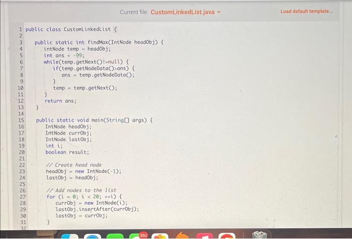 Solved Java// please use the code provided. I have already | Chegg.com