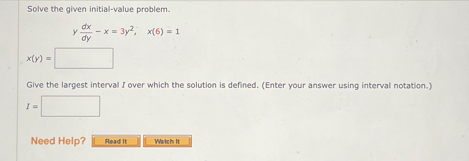 Solved Solve the given initial-value | Chegg.com