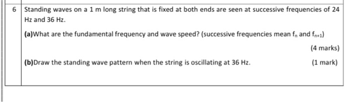 Solved Standing waves on a 1 m long string that is fixed at | Chegg.com