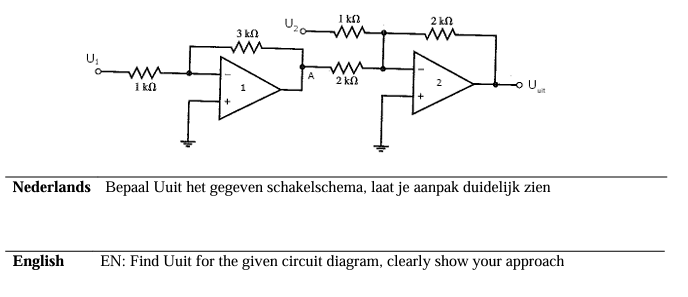 Solved Find Vout of the cascade of an inverting and a | Chegg.com