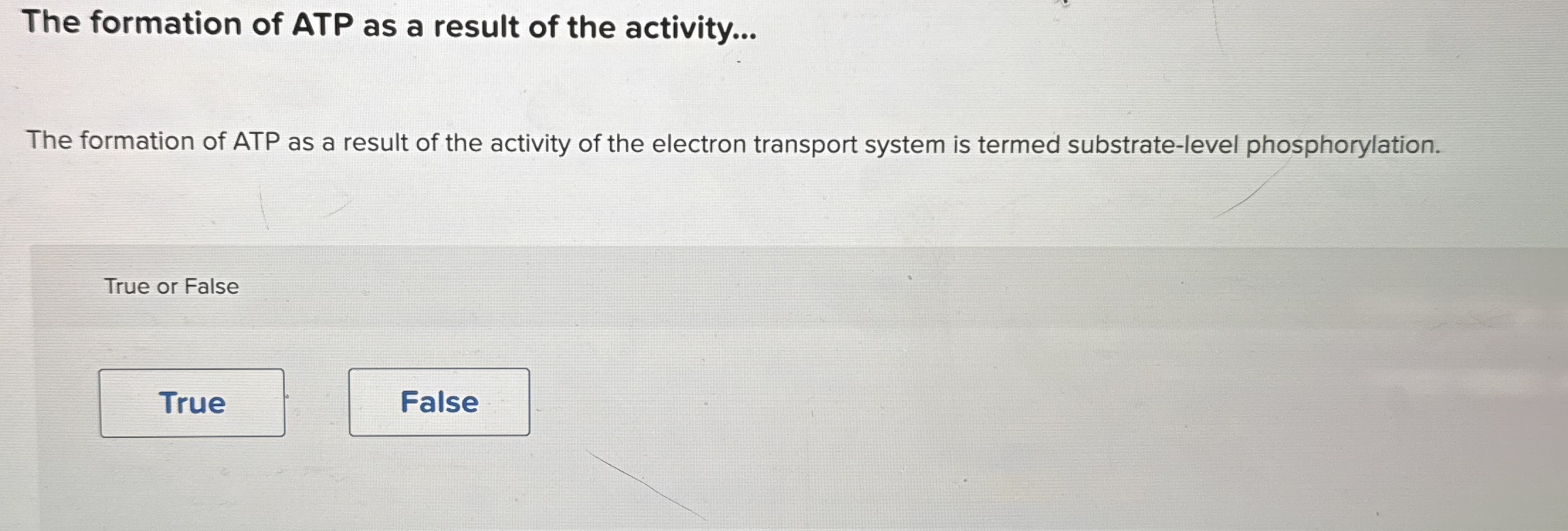 Solved The formation of ATP as a result of the | Chegg.com