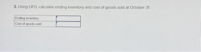 Solved Required: 1. Calculate ending inventory and cost of | Chegg.com