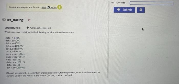 Solved You are working on problem set: HW8 (O Pause) (3) | Chegg.com
