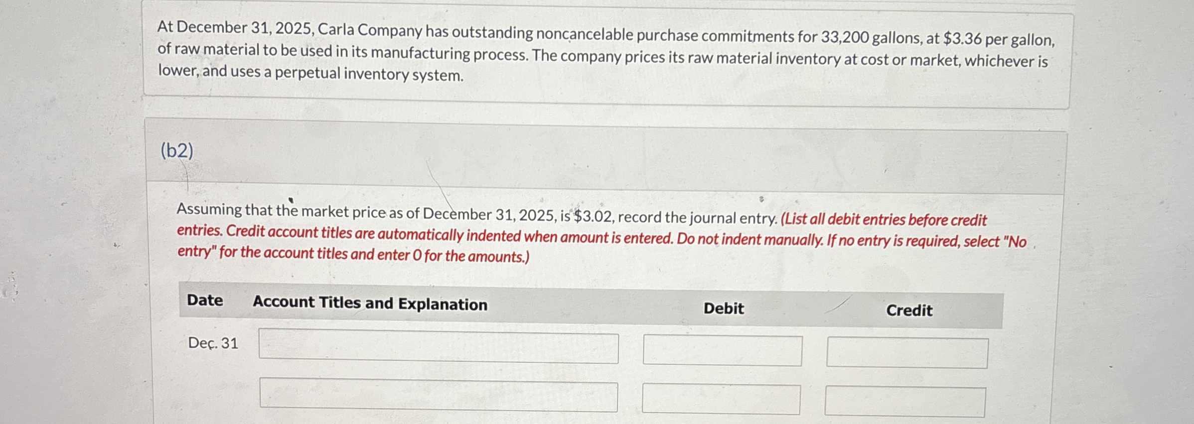 Solved At December 31, 2025, ﻿Carla Company has outstanding | Chegg.com