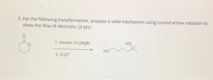 Solved 3. For the following transformation, propose a valid | Chegg.com
