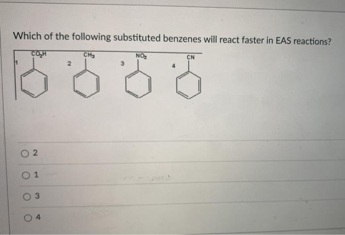 Solved Which gives a meta nitro compound as the main product | Chegg.com