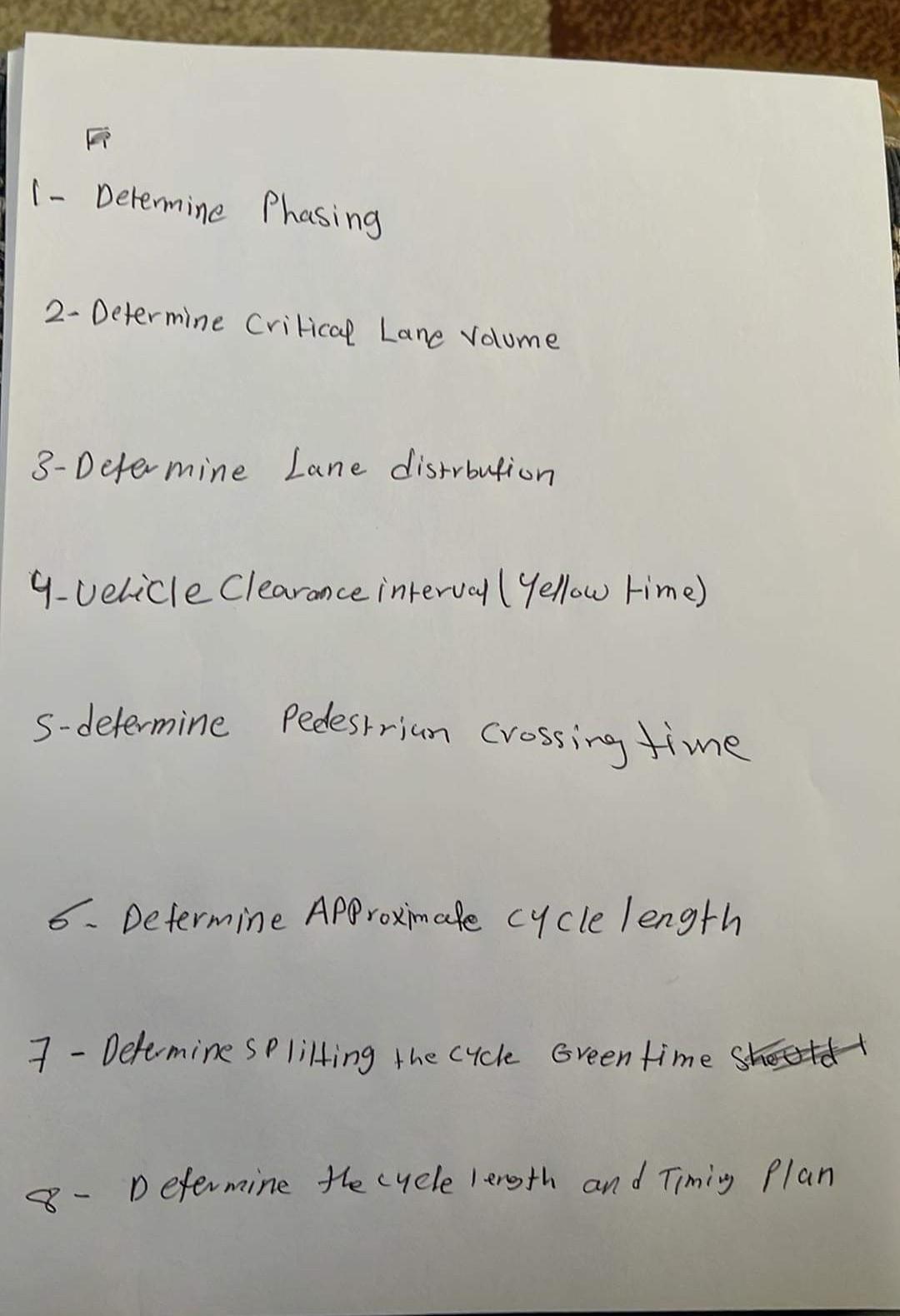 Solved 1- Determine Phasing 2- Determine critical Lane | Chegg.com