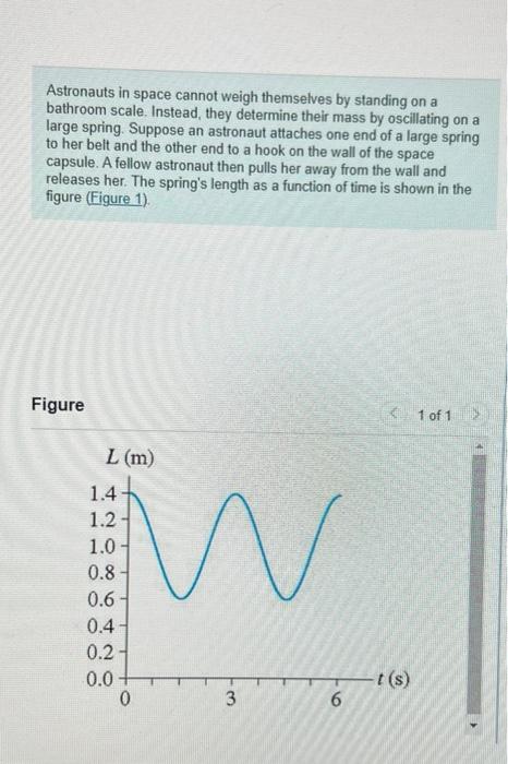 Solved Astronauts in space cannot weigh themselves by | Chegg.com
