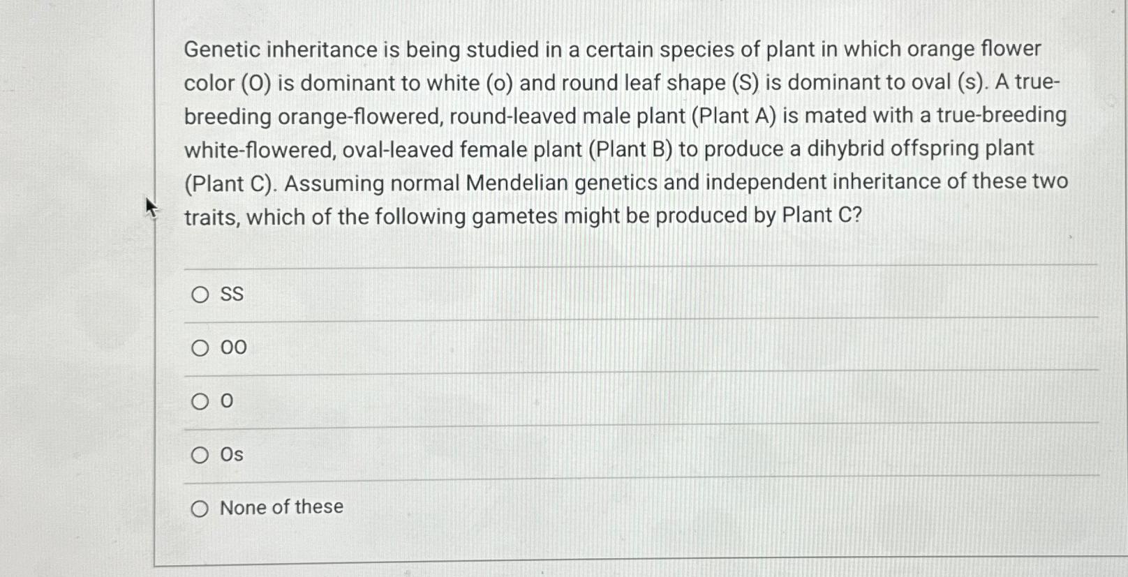 Solved Genetic inheritance is being studied in a certain | Chegg.com