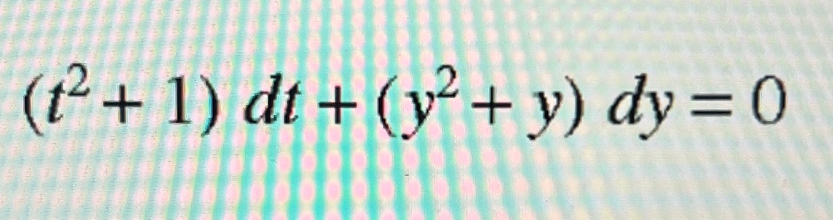 Solved Separable First Order Differential
