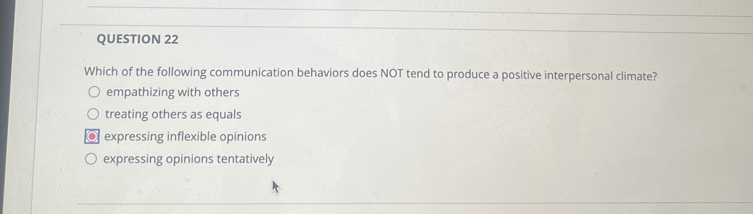 Solved QUESTION 22Which of the following communication | Chegg.com
