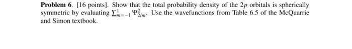 Solved Problem 6. [16 points]. Show that the total | Chegg.com