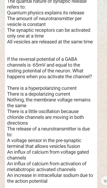 Solved he quantal nature of synaptic release refers to: | Chegg.com