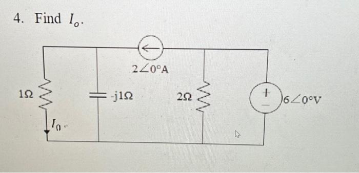 Solved 4. Find Io. | Chegg.com