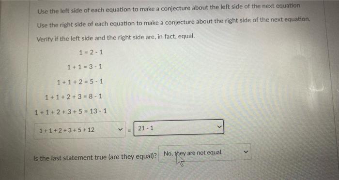 Solved Use the left side of each equation to make a | Chegg.com