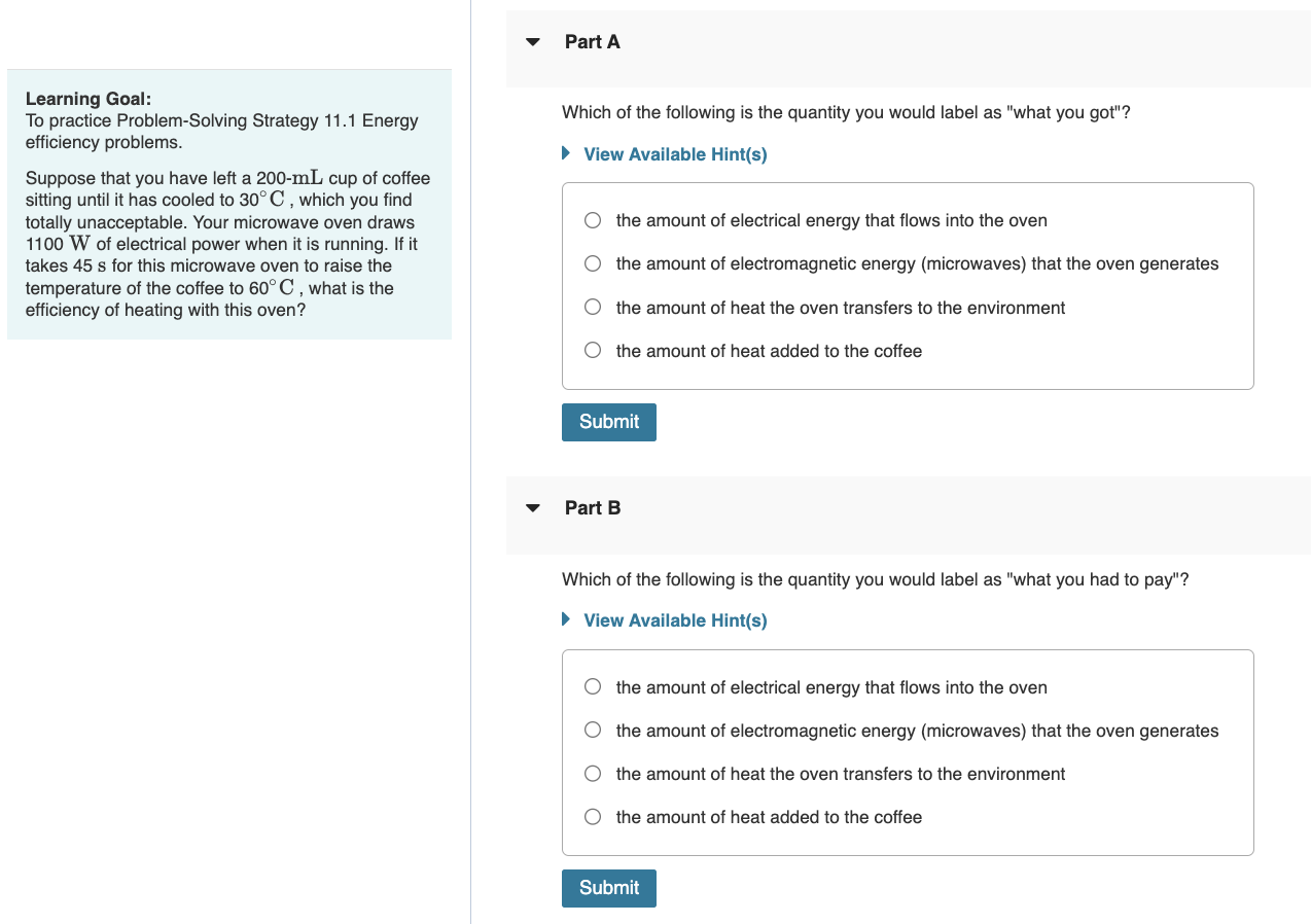 Solved Learning Goal: To practice Problem-Solving Strategy | Chegg.com