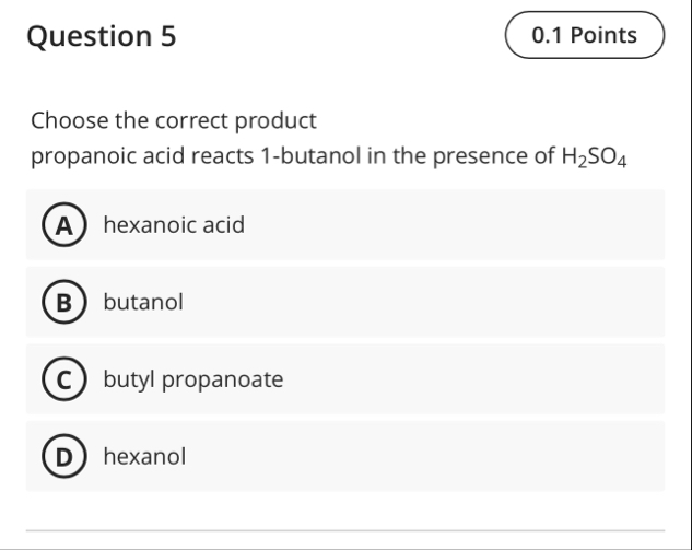 Solved Question 50.1 ﻿PointsChoose the correct product | Chegg.com
